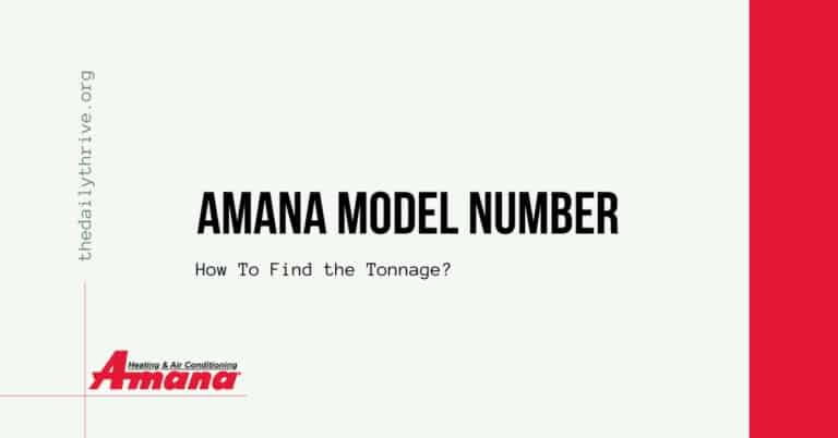 Amana Model Number - Location & How to Decode